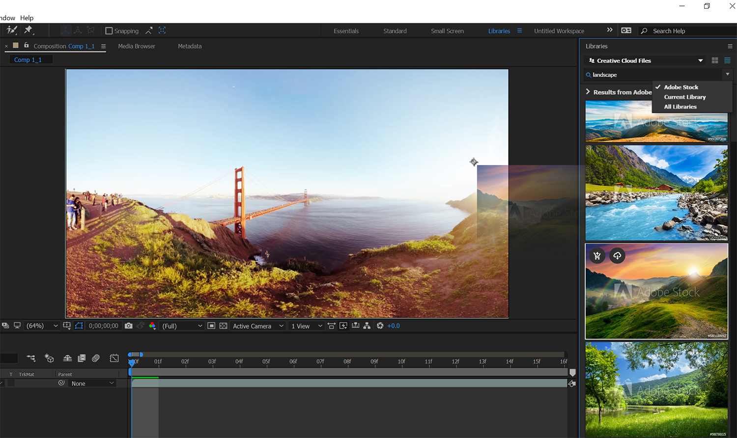 Creative Cloud Libraries in After Effects
